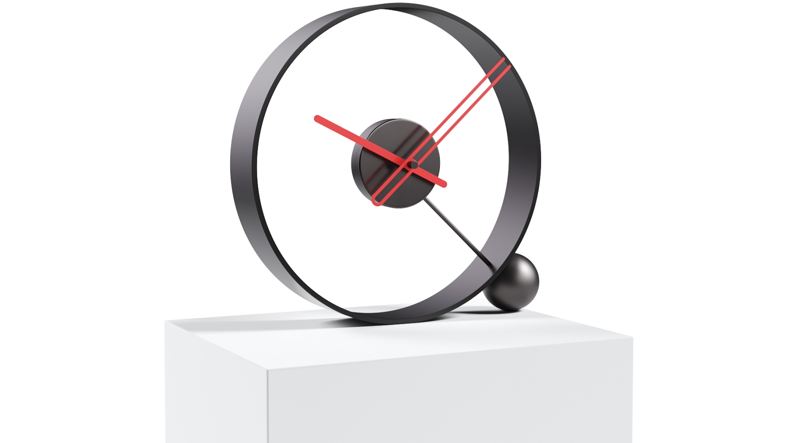 Mclocks Endless Black/Red Table Clock | Harvey Norman