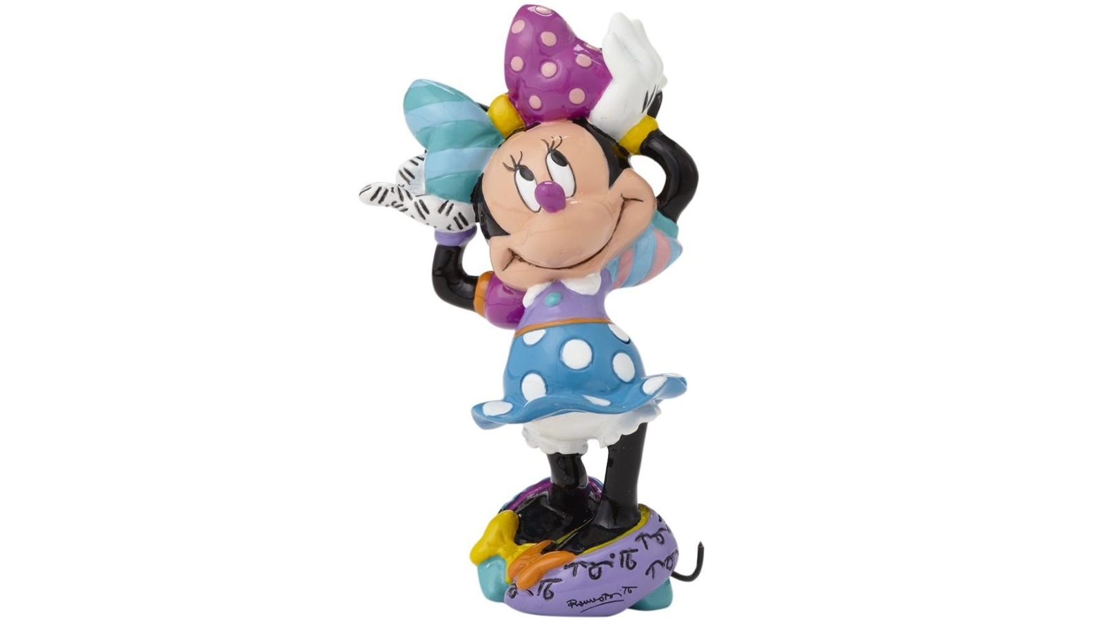 Disney Britto Minnie Mouse Arms Up Mini Figurine - 8cm | Harvey Norman