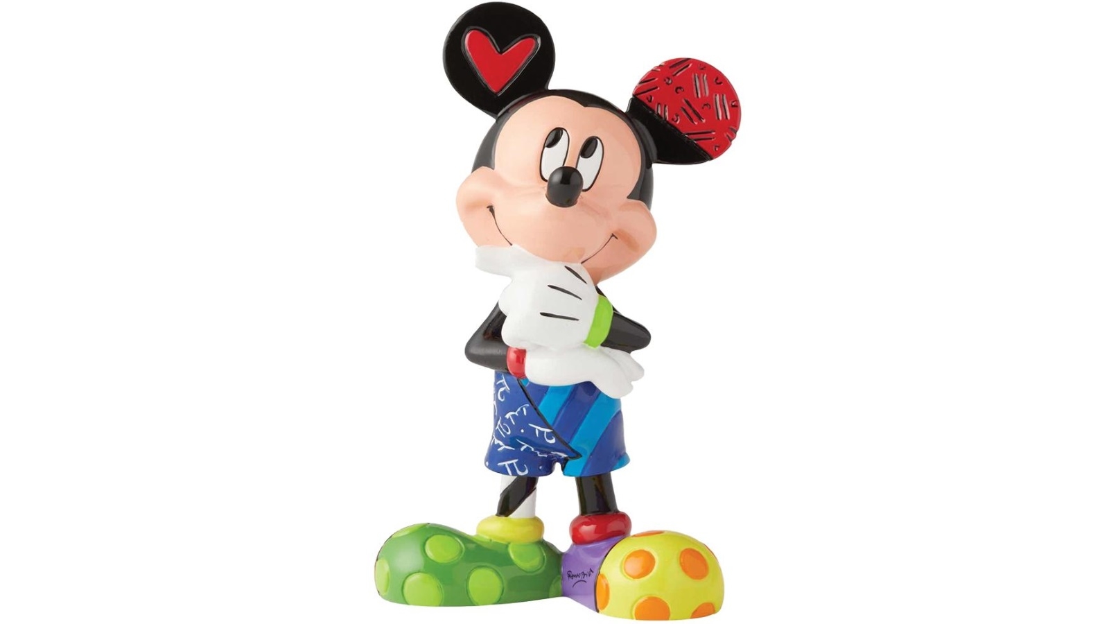 Disney Britto Mickey Thinking Medium Figurine - 15cm | Harvey Norman