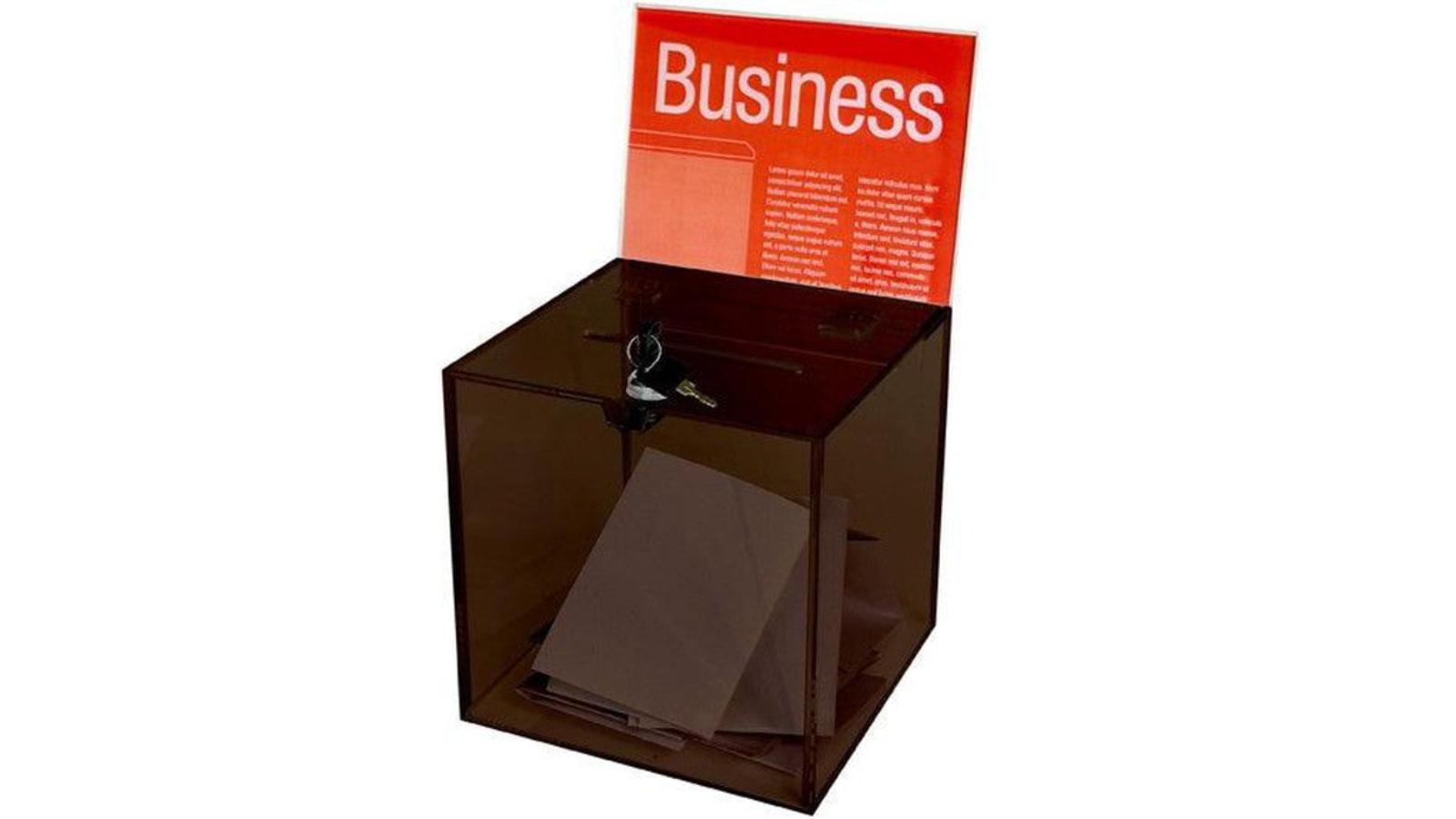 Esselte Large Ballot Box Lockable - Smoke | Harvey Norman