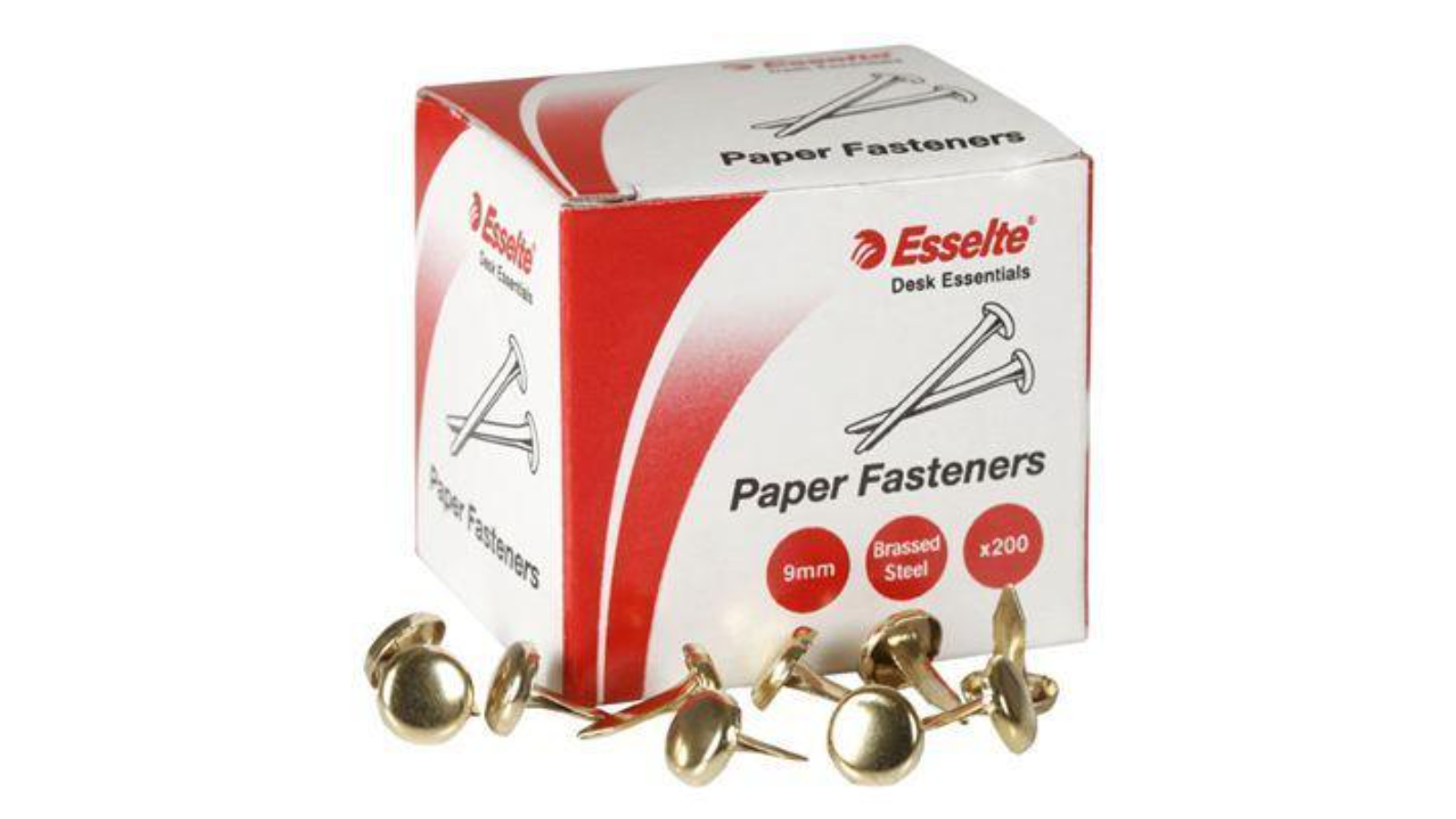 Esselte 200 Piece 0.9cm Paper Fastener - Silver | Harvey Norman