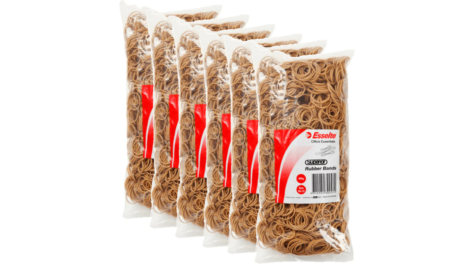 Superior Size No. 12 Pack of 6 Rubber Band Bag - 500g | Harvey Norman