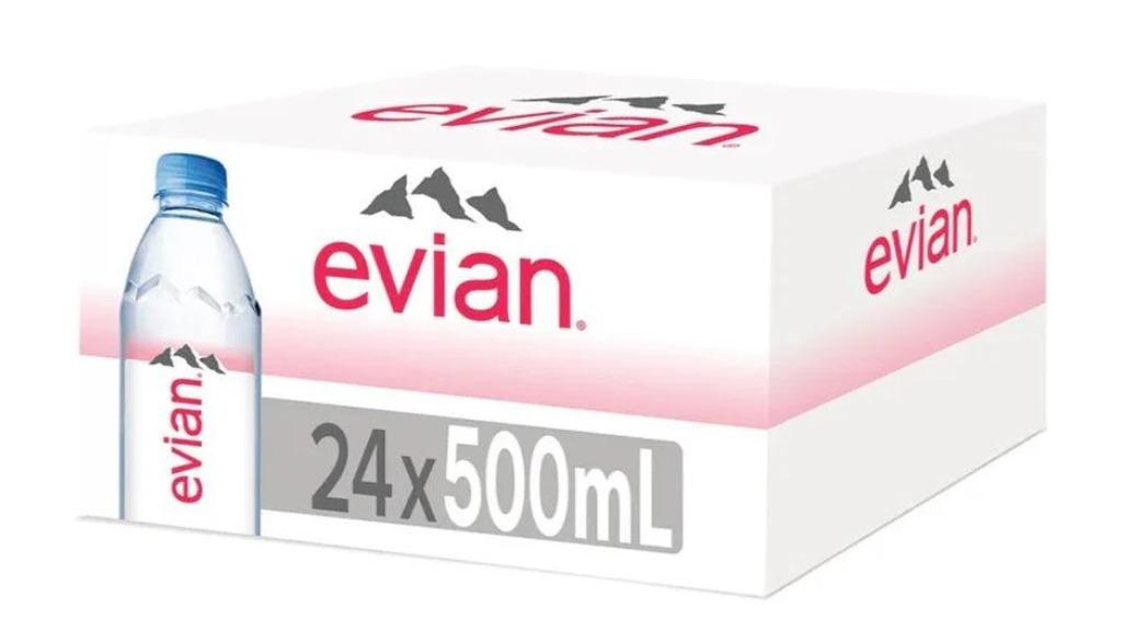Evian Box of 24 Natural Mineral Water Bottle - 500ml | Harvey Norman