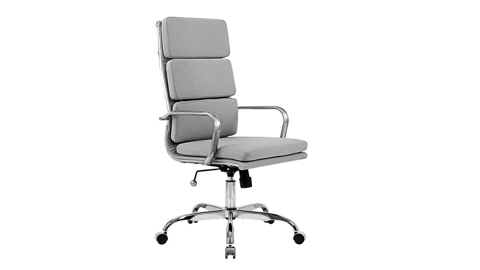 Furb Fabric High Back Executive Office Chair - Silver Light Grey ...