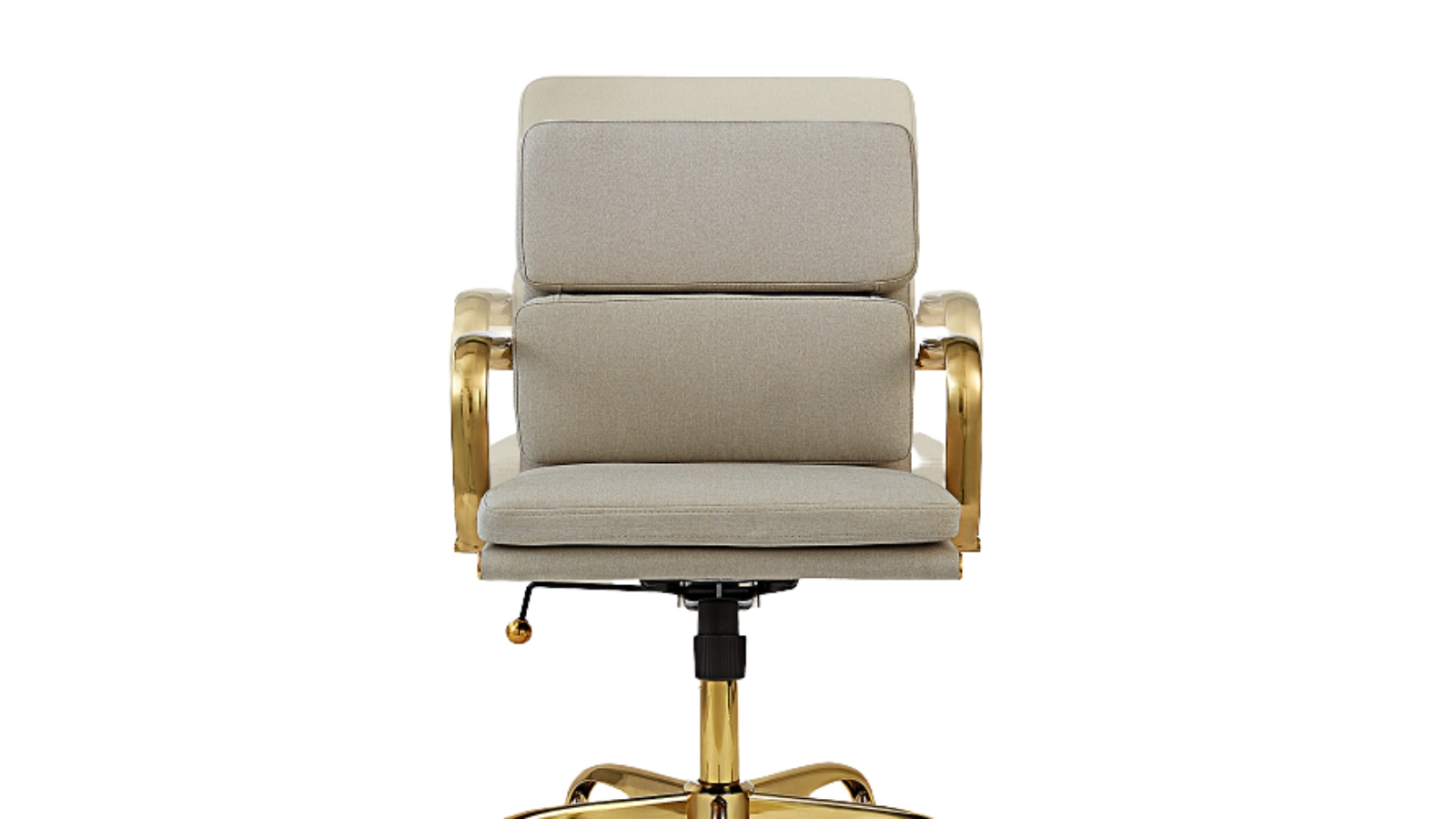 Furb Fabric Mid Back Executive Office Chair - Gold Beige | Harvey Norman