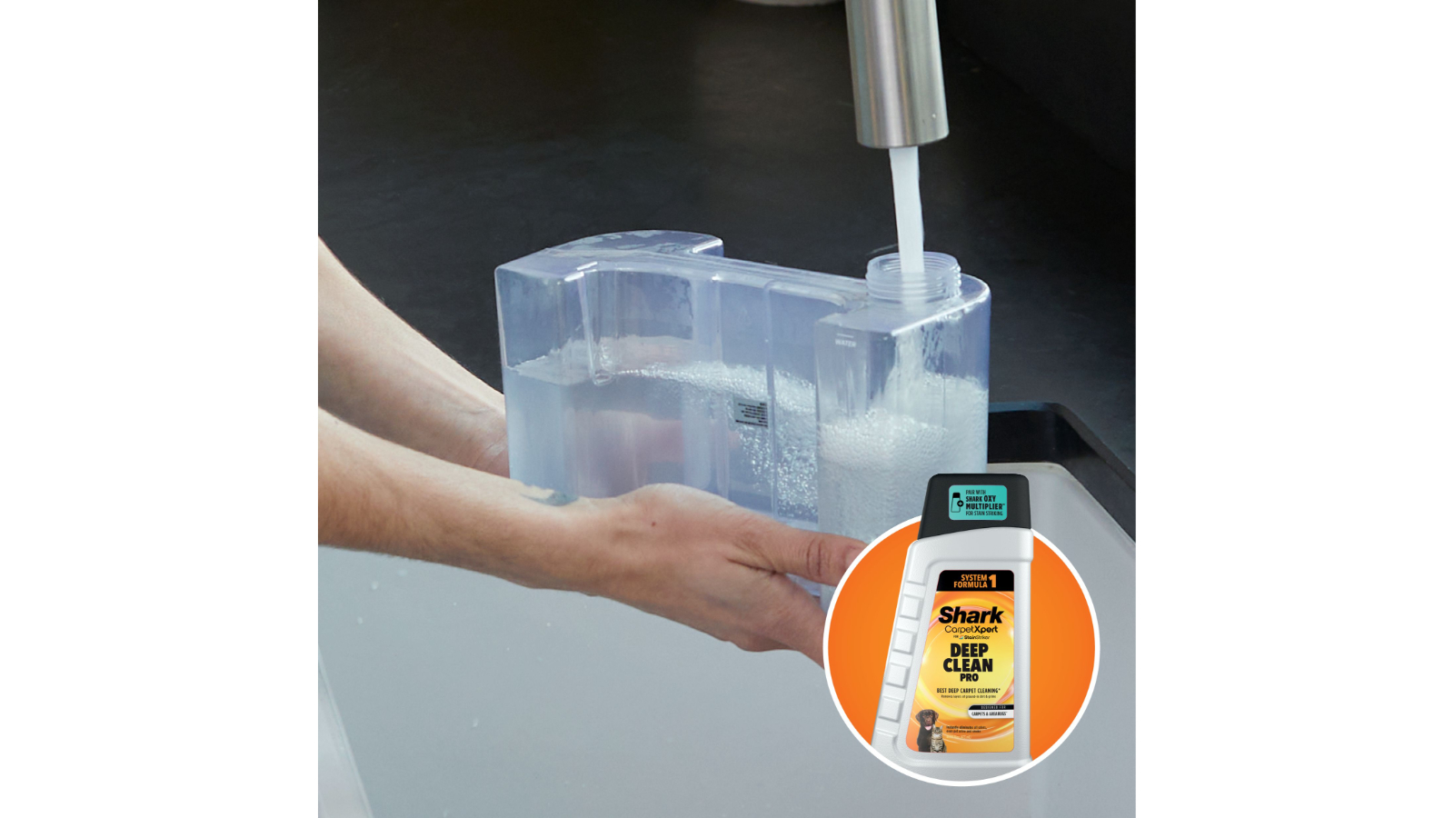 Shark CarpetXpert Deep Clean Pro Formula 1.4L - Grey | Harvey Norman