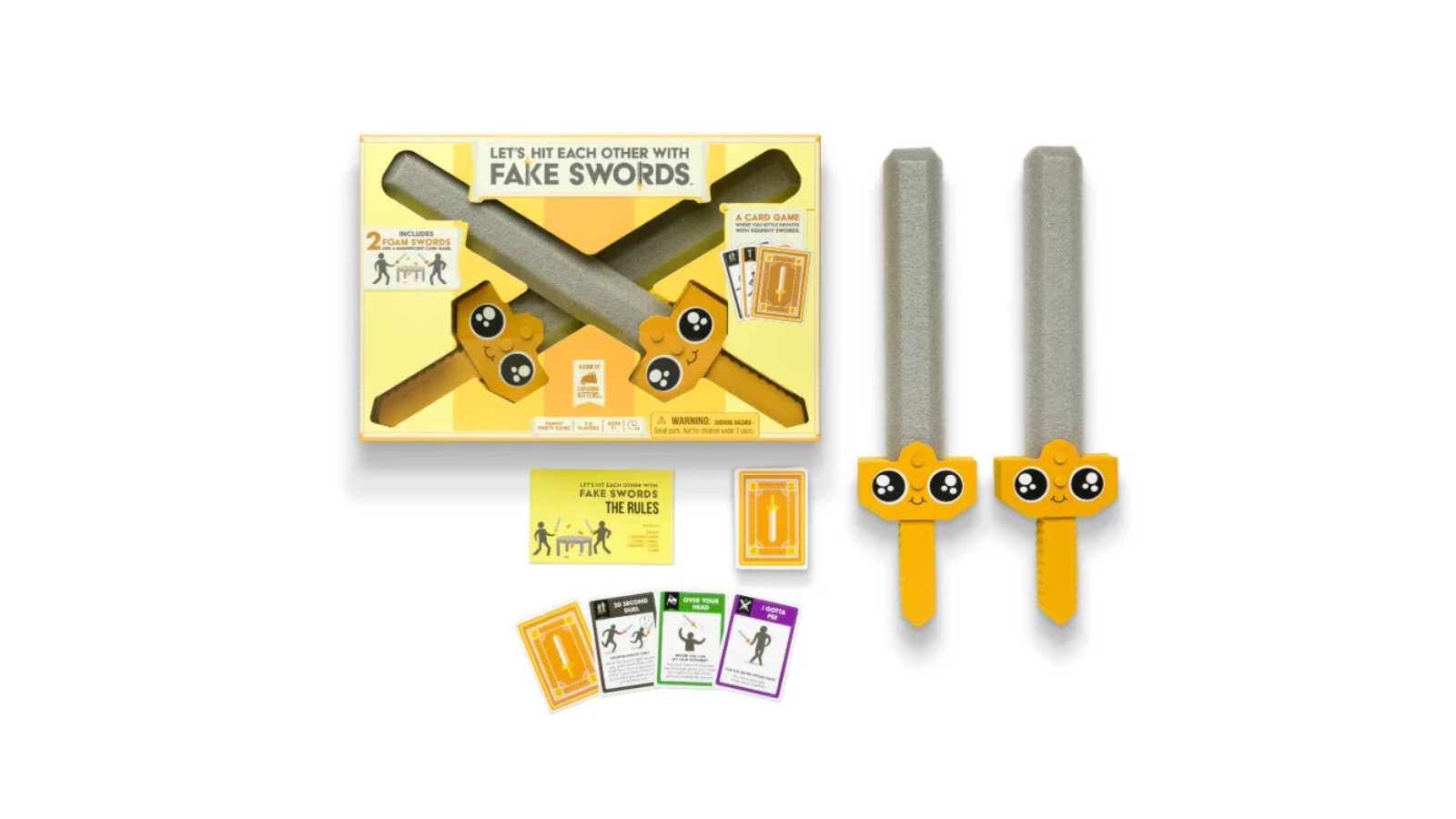 Exploding Kittens Large Box Let's Hit Each other with Fake Swords Party ...
