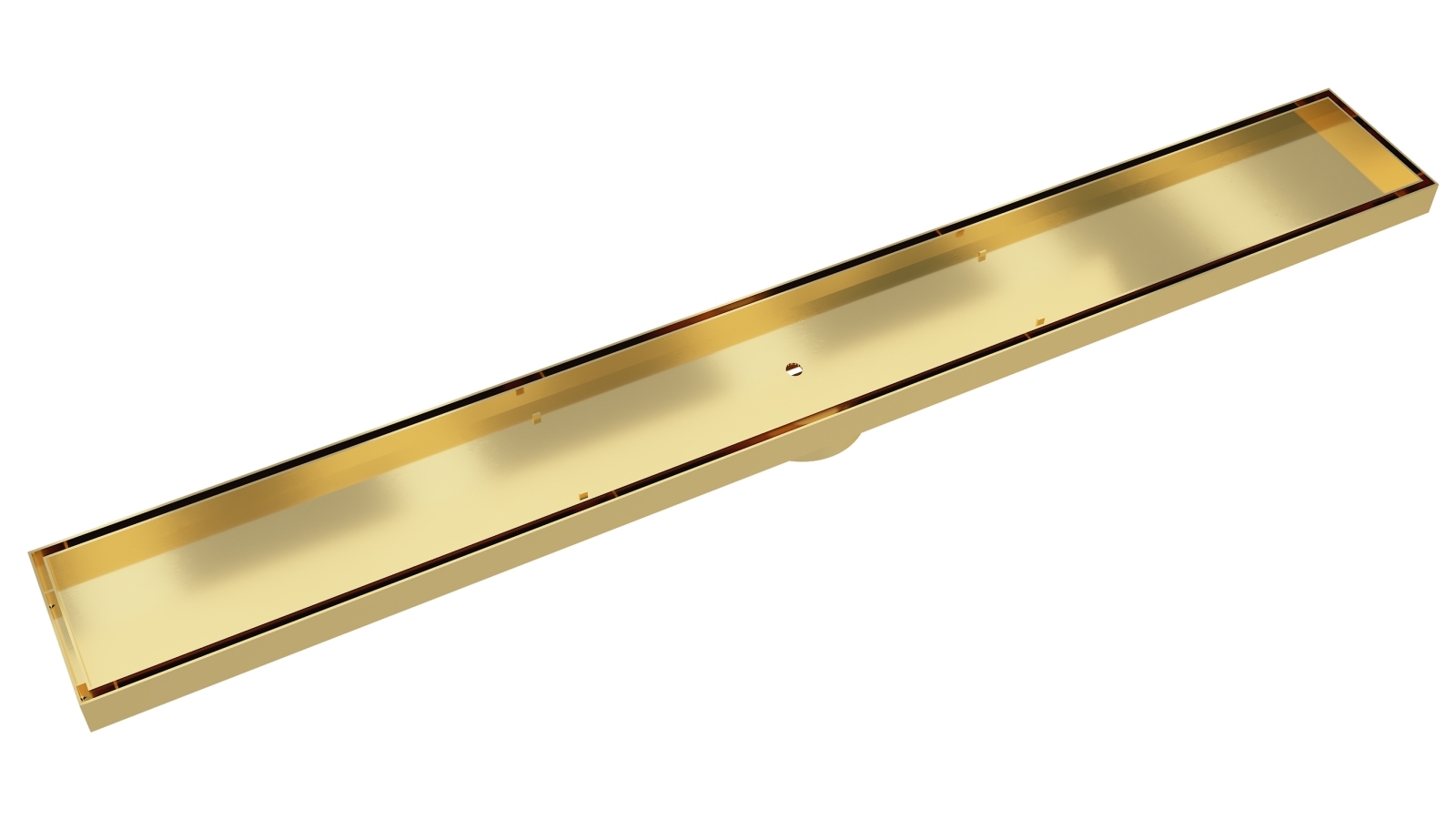 Linsol EzyFlow 800 Tile Insert Channel Grate - Brushed Brass | Harvey ...