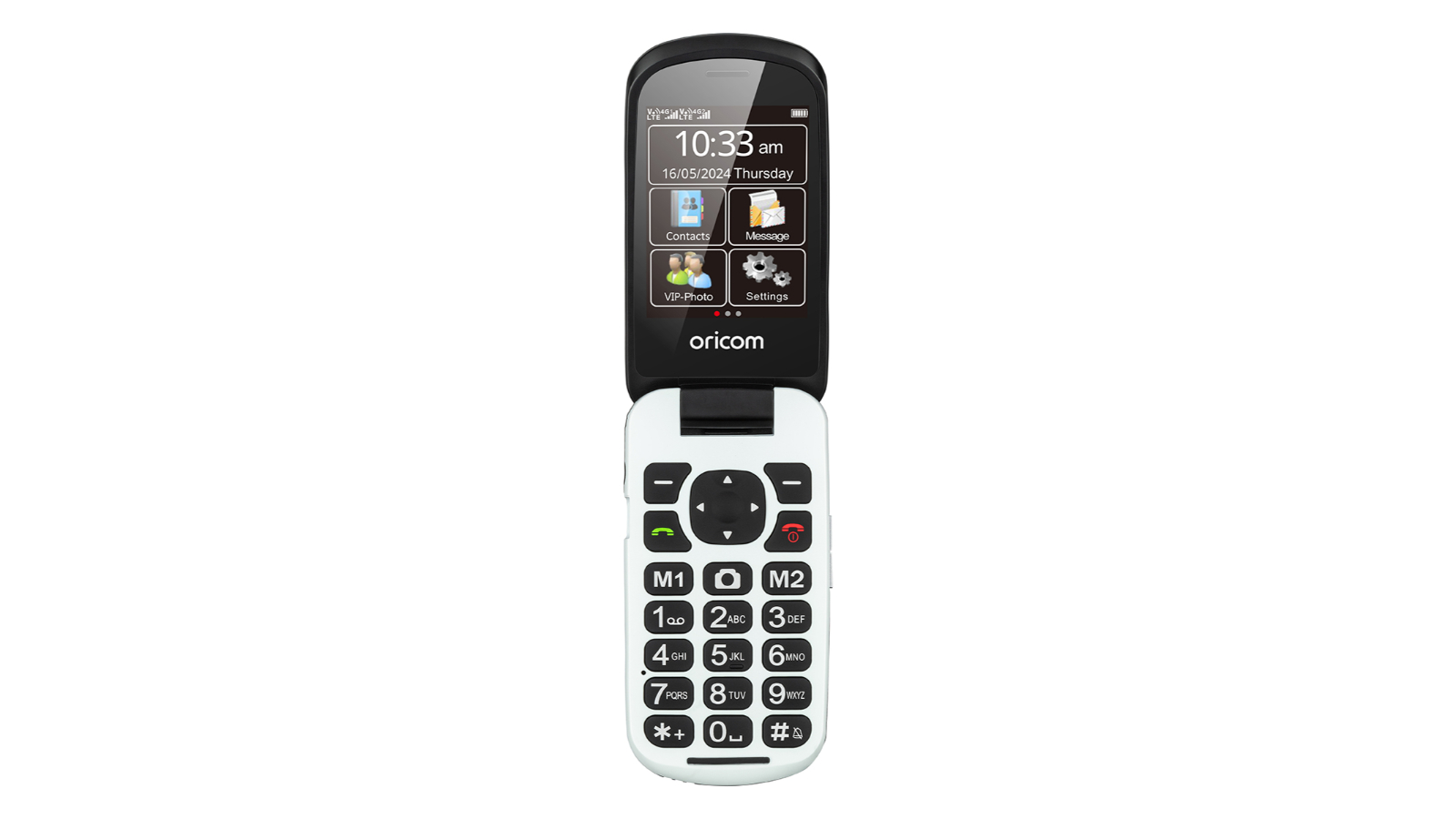 Oricom EZY7510 Flip Mobile Phone with SOS Emergency Button | Harvey Norman