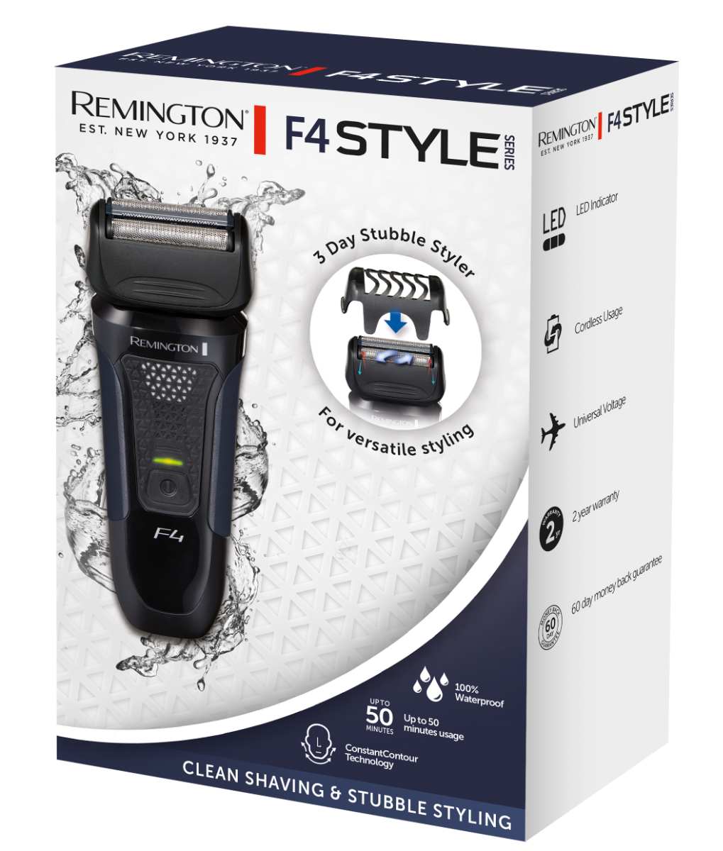 Remington F4 Style Series Wet and Dry Electric Foil Shaver | Harvey Norman