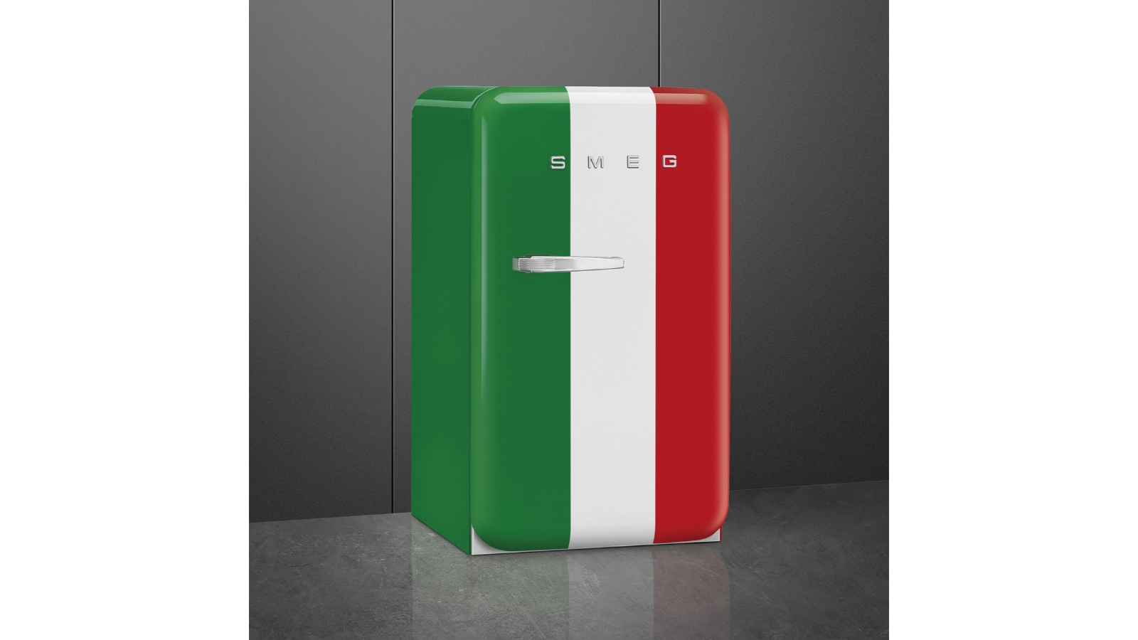 Smeg 135L 50's Style Retro Right Hinge Bar Fridge - Italian Flag ...