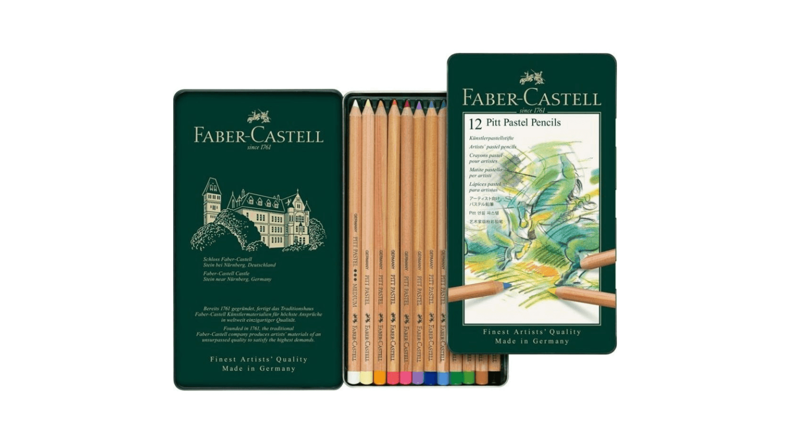 Faber Castell Pack of 12 Pitt Pastel Colour Pencil | Harvey Norman