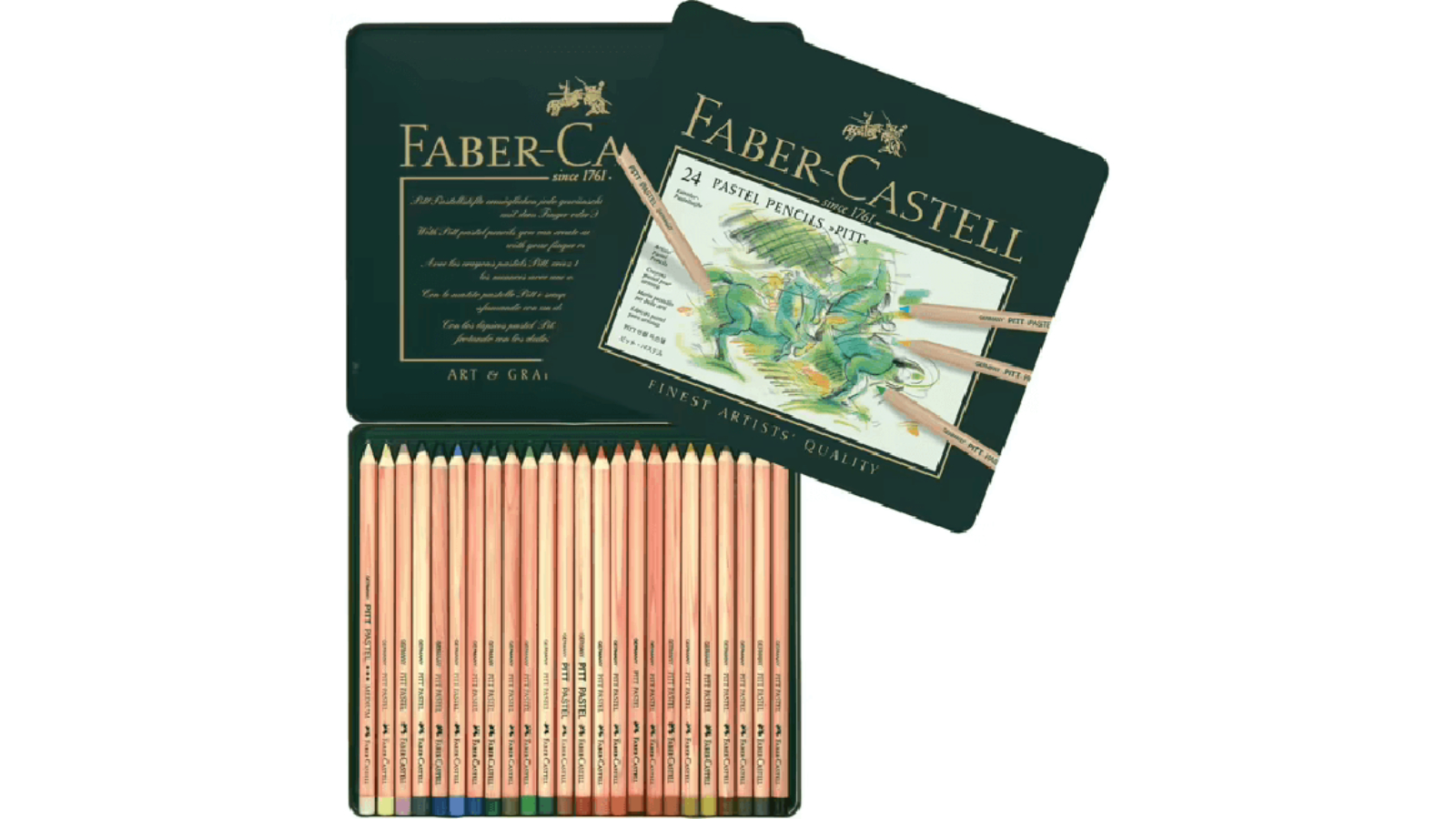 Faber Castell Pack of 24 Pitt Pastel Colour Pencil | Harvey Norman