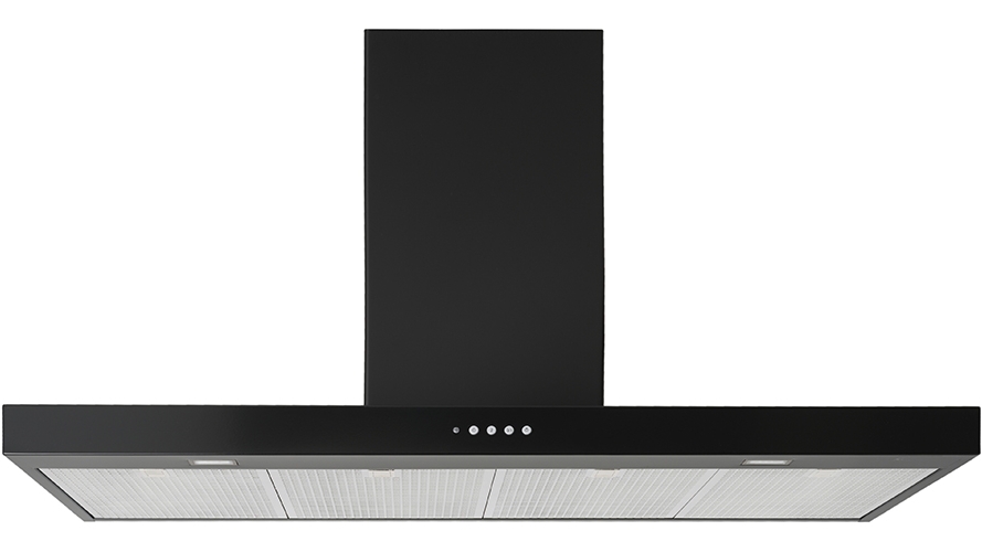 Falcon 110cm Infusion Canopy Rangehood - Black | Harvey Norman