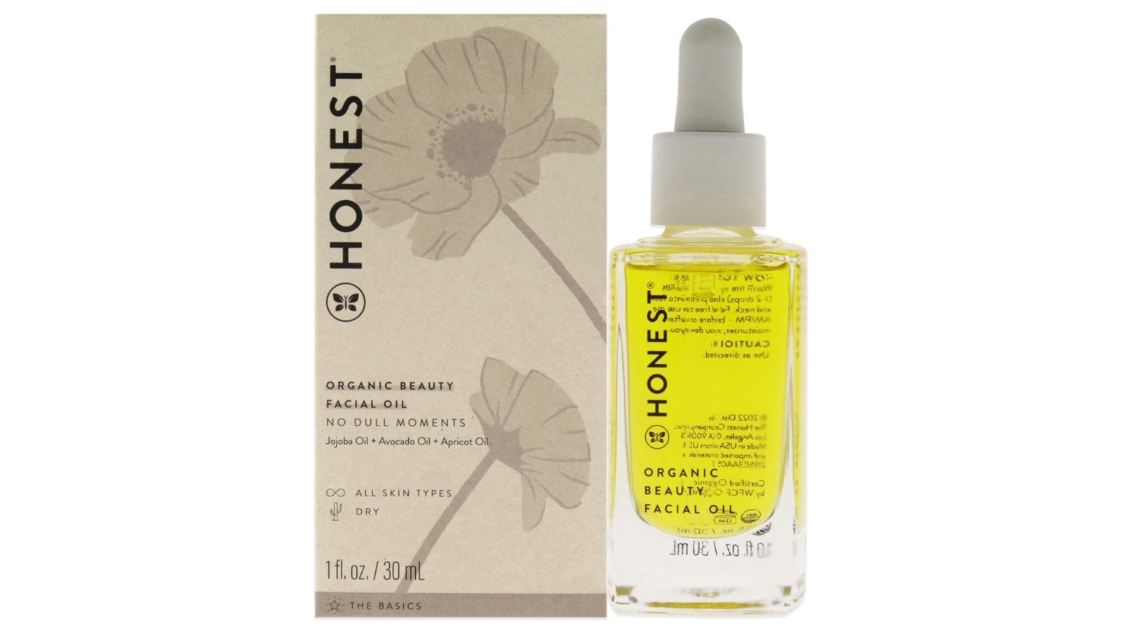 Honest Organic Beauty Facial Oil Moisturizer | Harvey Norman
