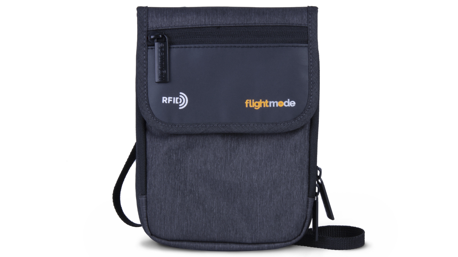 Flightmode Charcoal RFID Neck Pouch | Harvey Norman