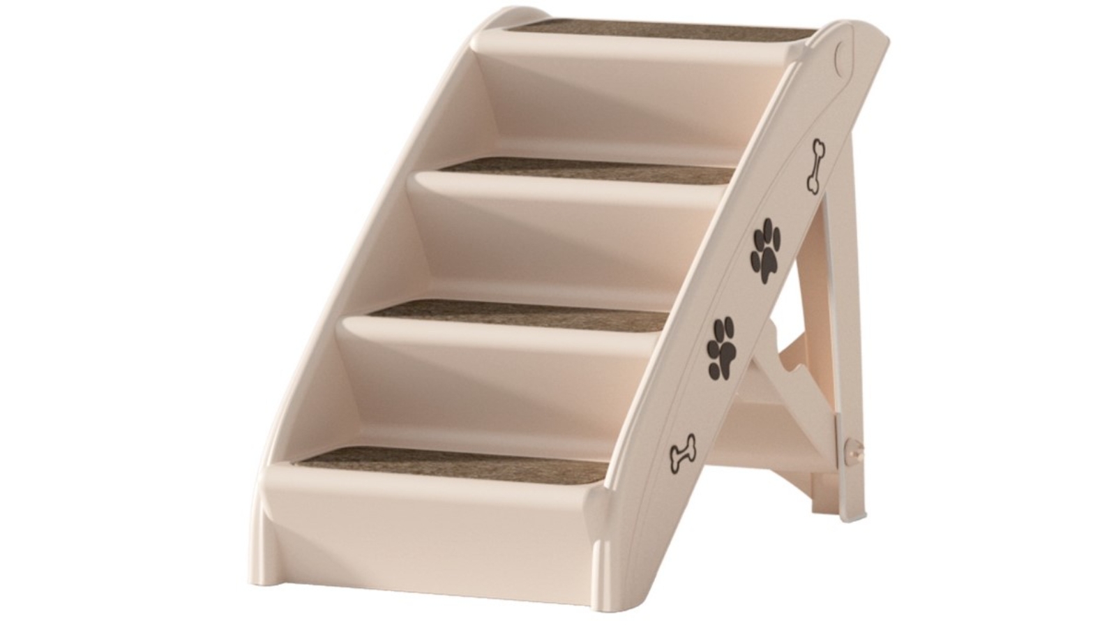 i.Pet Dog Ramp Steps for Bed Sofa Car Pet Stairs Ladder - Beige ...