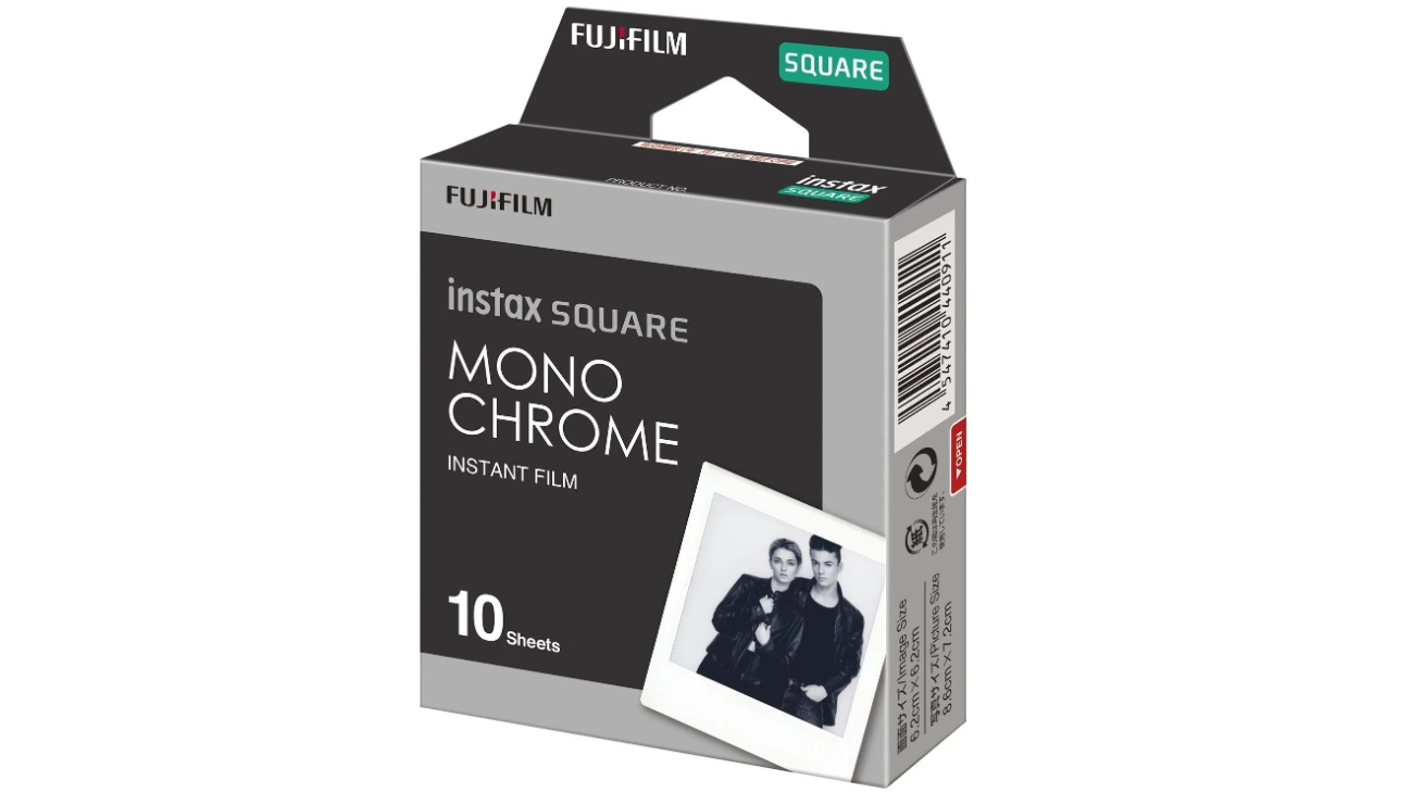 instax Square Monochrome 10-Sheet Instant Film | Harvey Norman