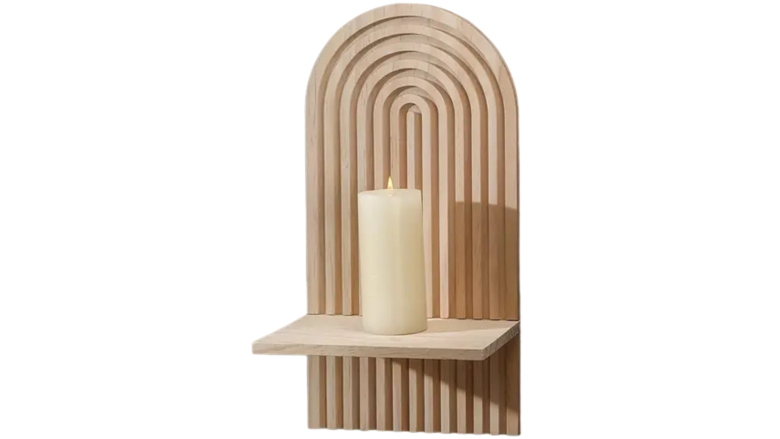 TM Boho Wooden Sun Rainbow Wall Shelves | Harvey Norman