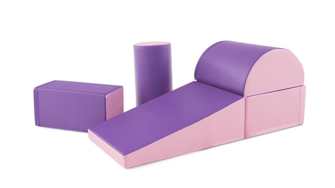 Costway 5 Piece Soft Foam Block Structures Preschool Climb and Crawl ...