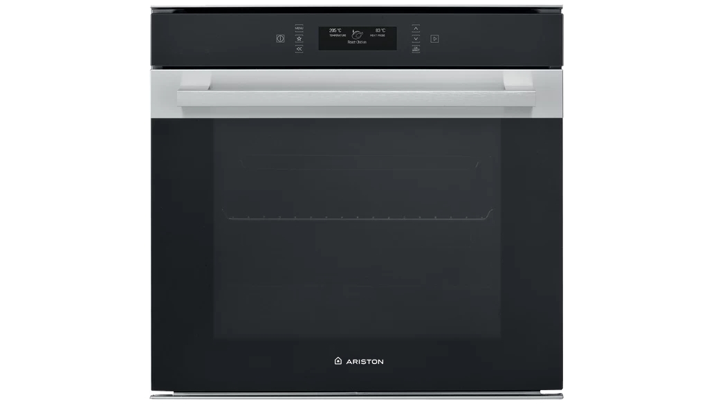 Ariston 600mm Pyrolytic Oven with Touch Control - Black | Harvey Norman