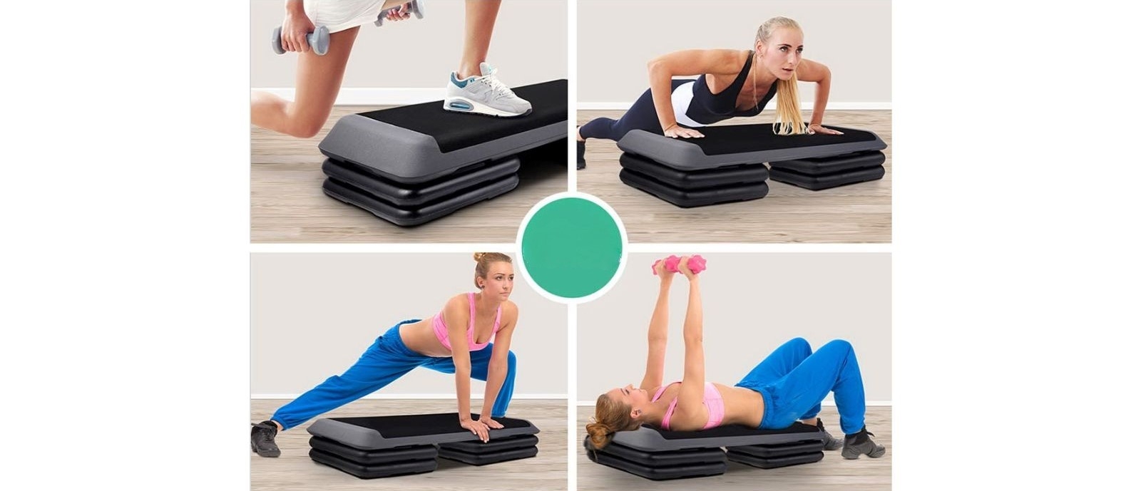 Everfit 2 Piece Aerobic Step Risers | Harvey Norman