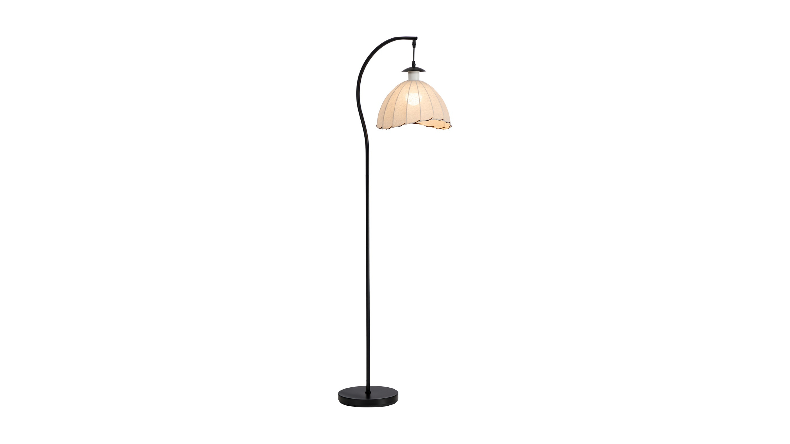 Oikiture Fabric Shape Metal Frame Retro Standing Floor Lamp | Harvey Norman