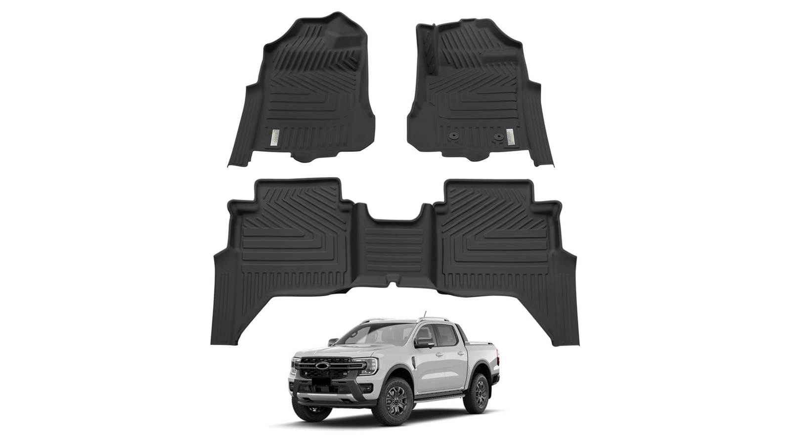 AUSGO 5D Car Floor Mats for Ford Ranger Next-Gen 2022-Onwards | Harvey ...