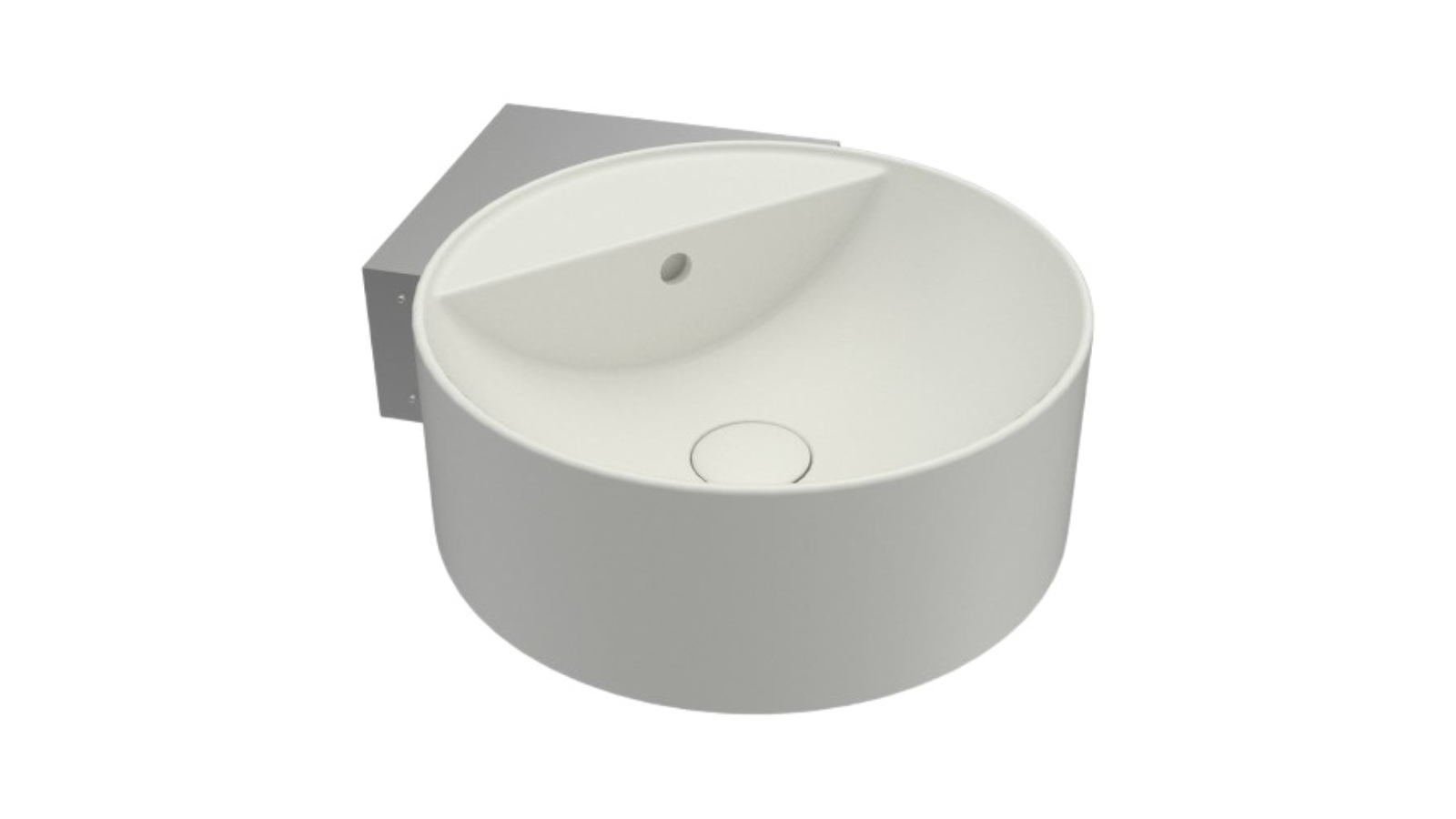 Parisi Twinset Slim 420 Wall Basin with Tap Ledge and Corner Bracket 1 ...