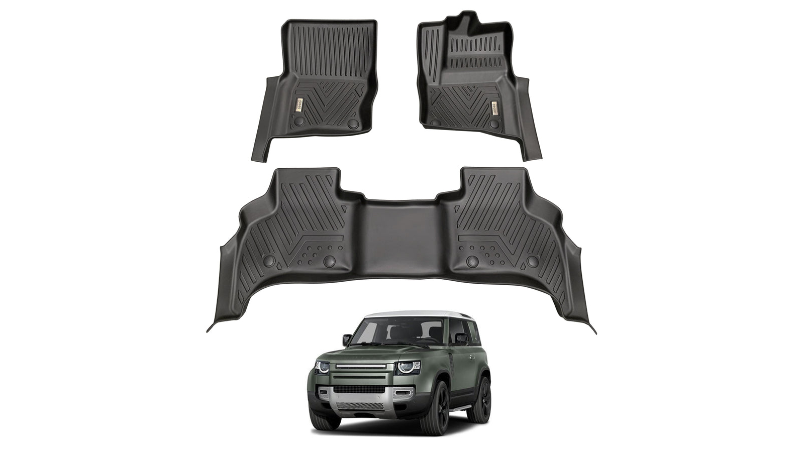 AUSGO 5D Floor Mats for Land Rover Defender L663 Series 110 5-Seats ...