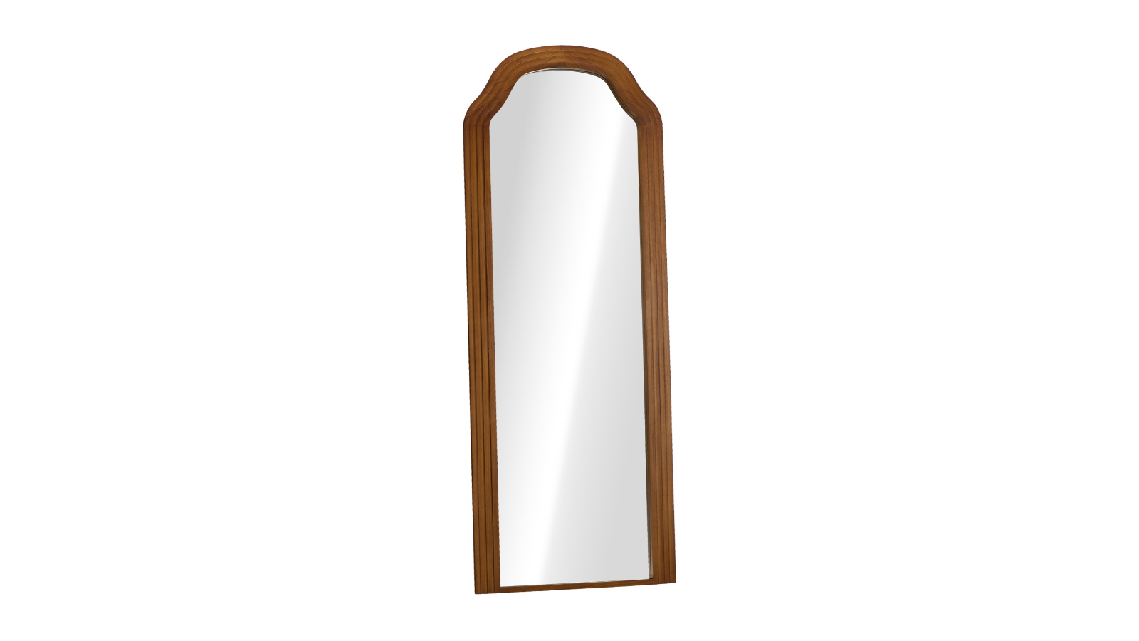 Oikiture 165 x 60cm Full Length Bedroom Floor Mirror - Brown Wood ...