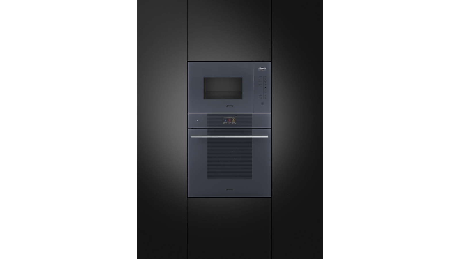 Smeg Linea 25L Built-in Microven Oven with Grill - Neptune Grey ...