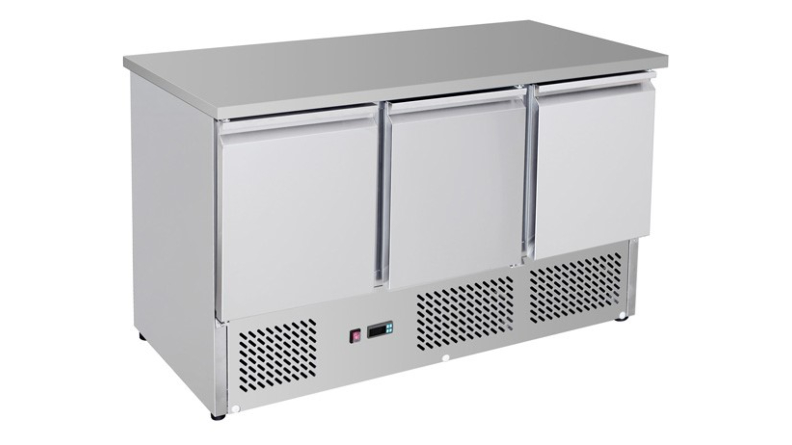 Thermaster Commercial 3-Door Compact Workbench Fridge | Harvey Norman