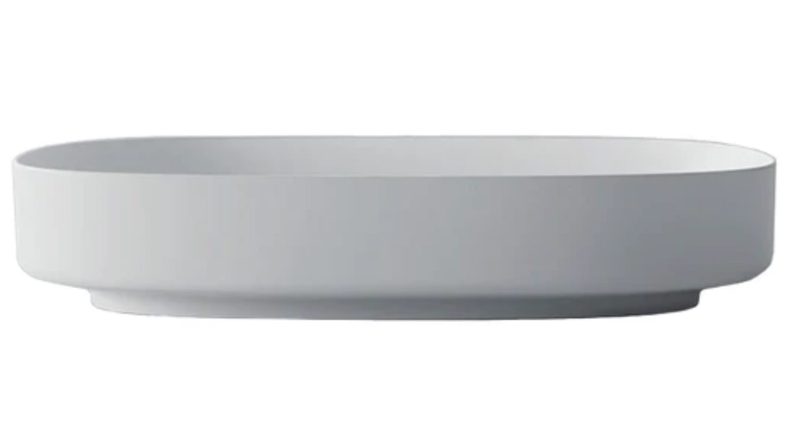 Studio Bagno Form Oval Bench Basin - Gloss White | Harvey Norman