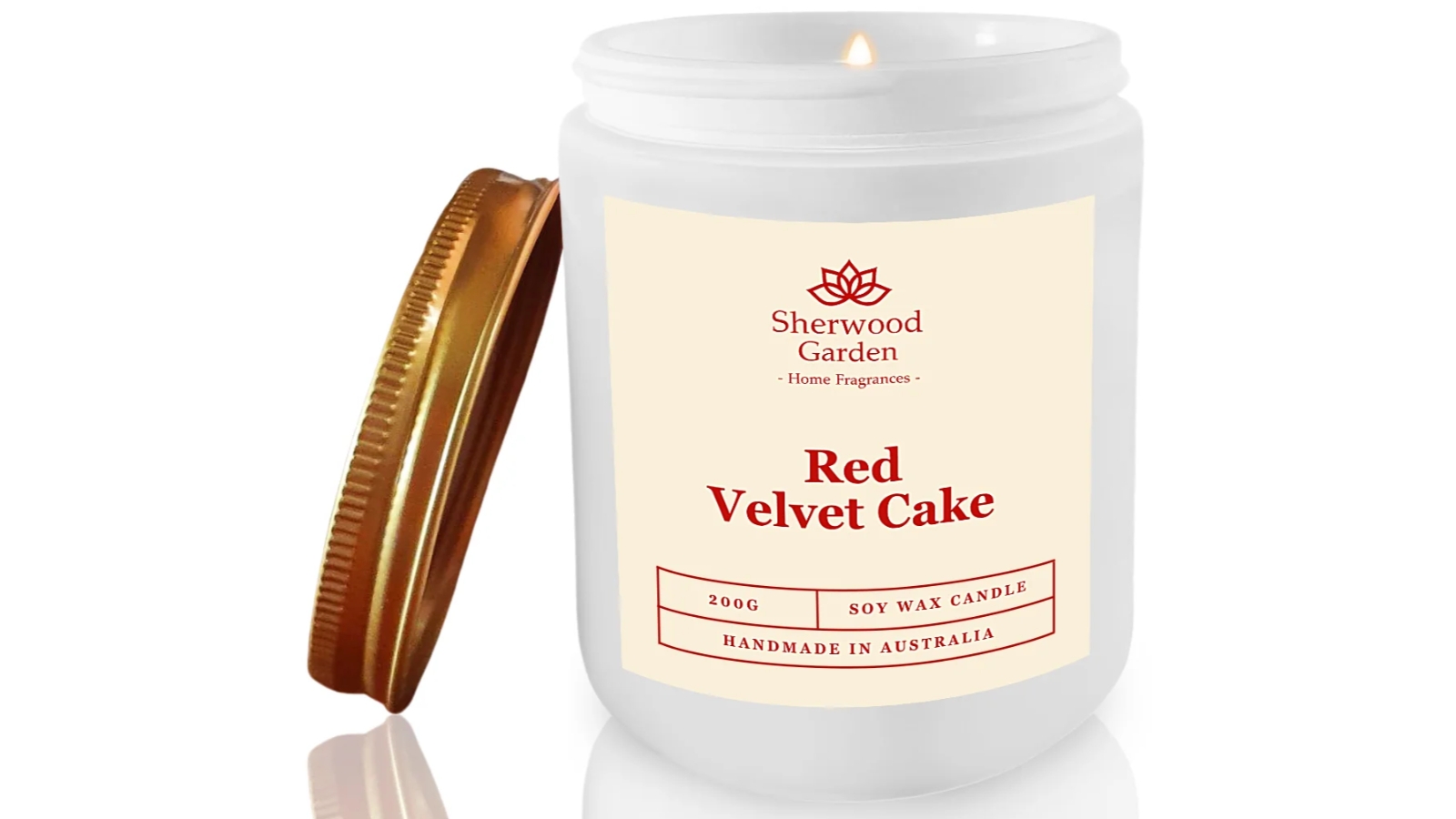 Sherwood Garden Home Fragrances Red Velvet Cake Soy Candle - 200g ...