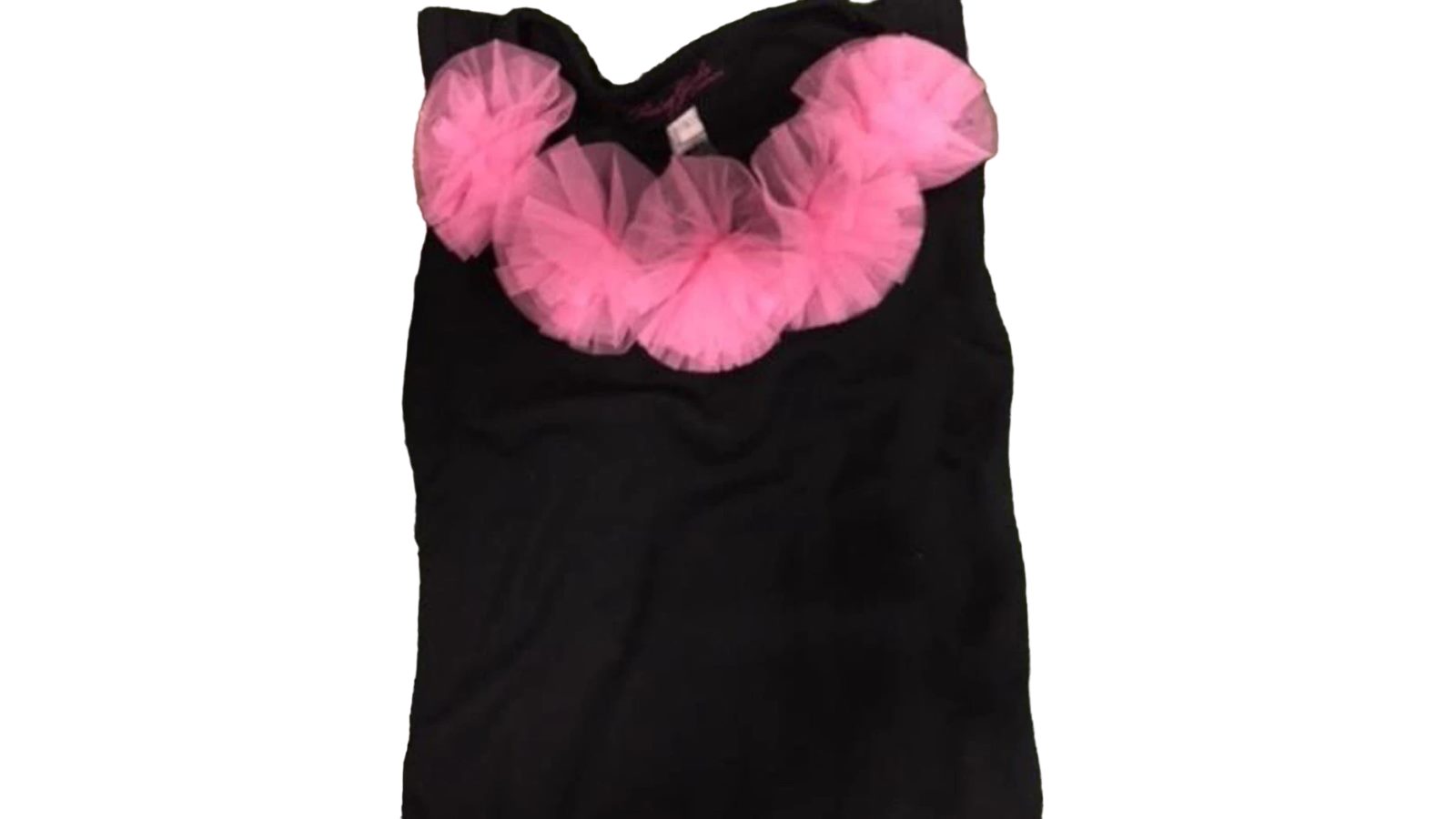 Lets Dress Up Petti Black and Light Pink Singlet Top - Small | Harvey ...