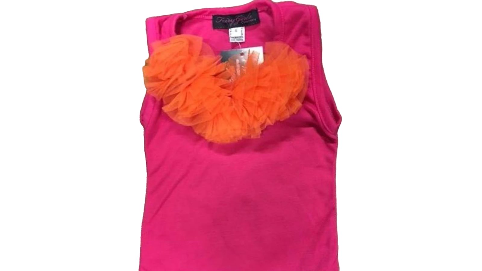 Lets Dress Up Petti Hot Pink and Orange Singlet Top - Small | Harvey Norman