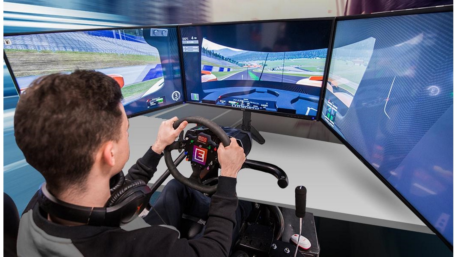 Fortia Triple Monitor Stand 3 Arm Computer Display Mount with Height ...