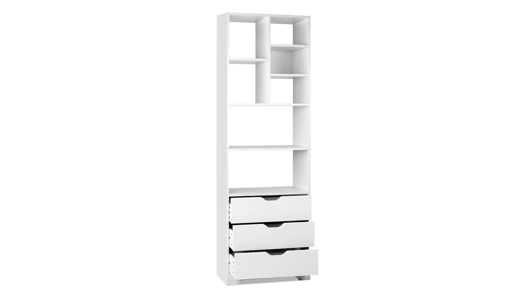 Artiss 3 Drawer Shelf Office Storage - White | Harvey Norman