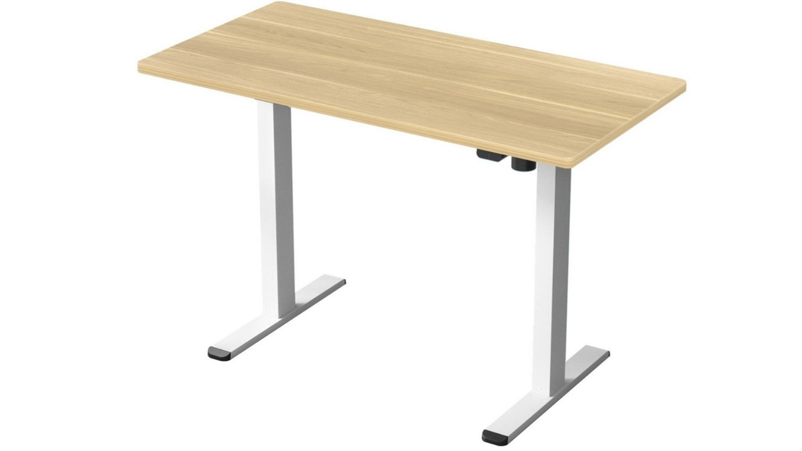 Artiss 120cm Single Motor White Frame Electric Tabletop Standing Desk ...