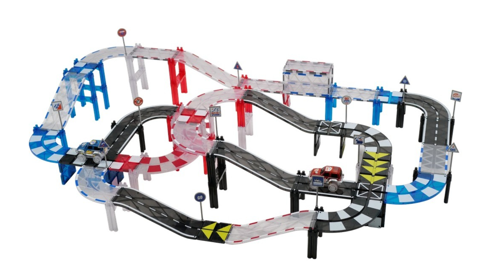 MNTL 101 Piece Classic Magnetic Track Car Set | Harvey Norman