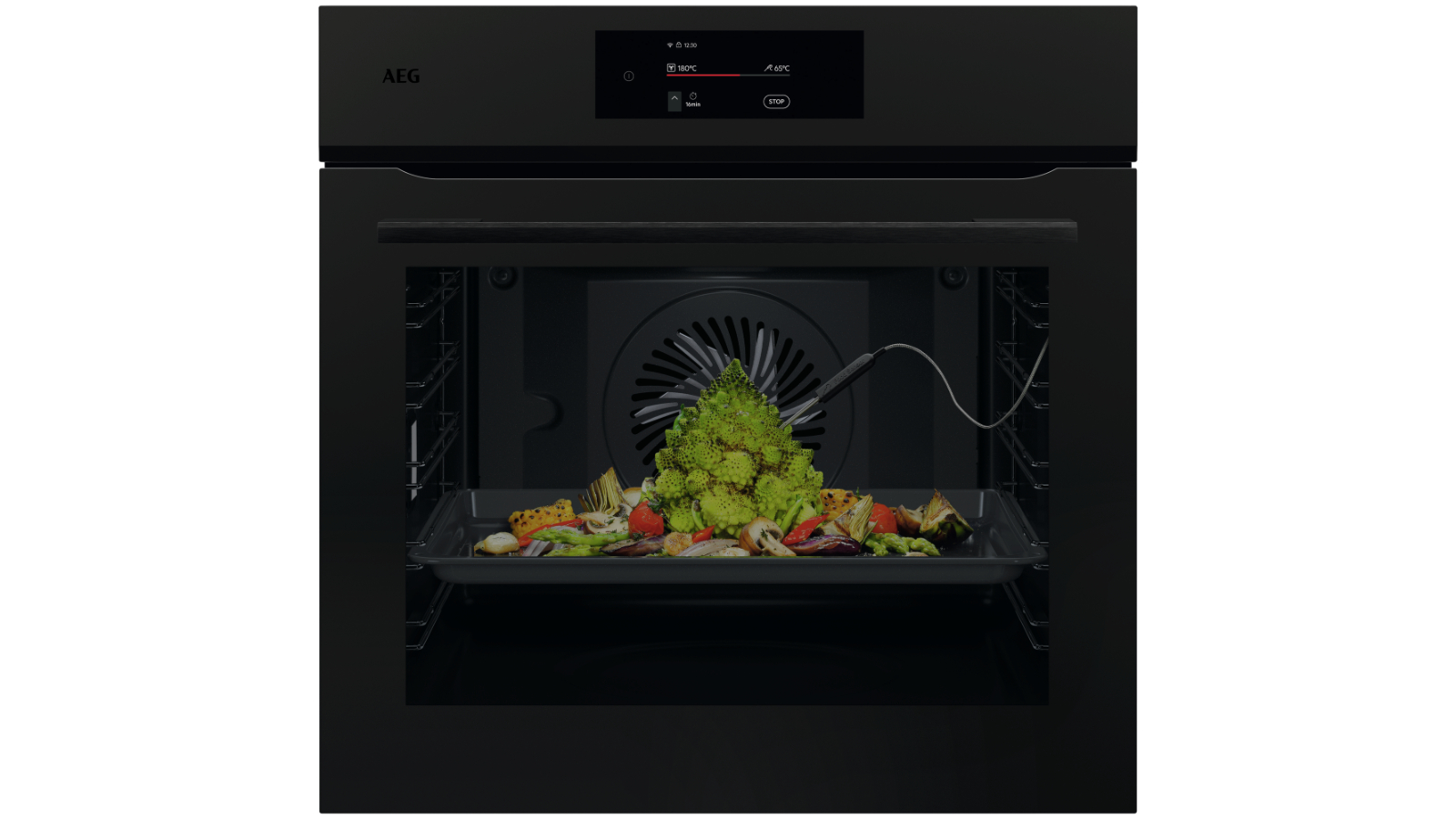 AEG 60cm 7000 Series Sense Cook Multifunction Oven - Matte Black ...