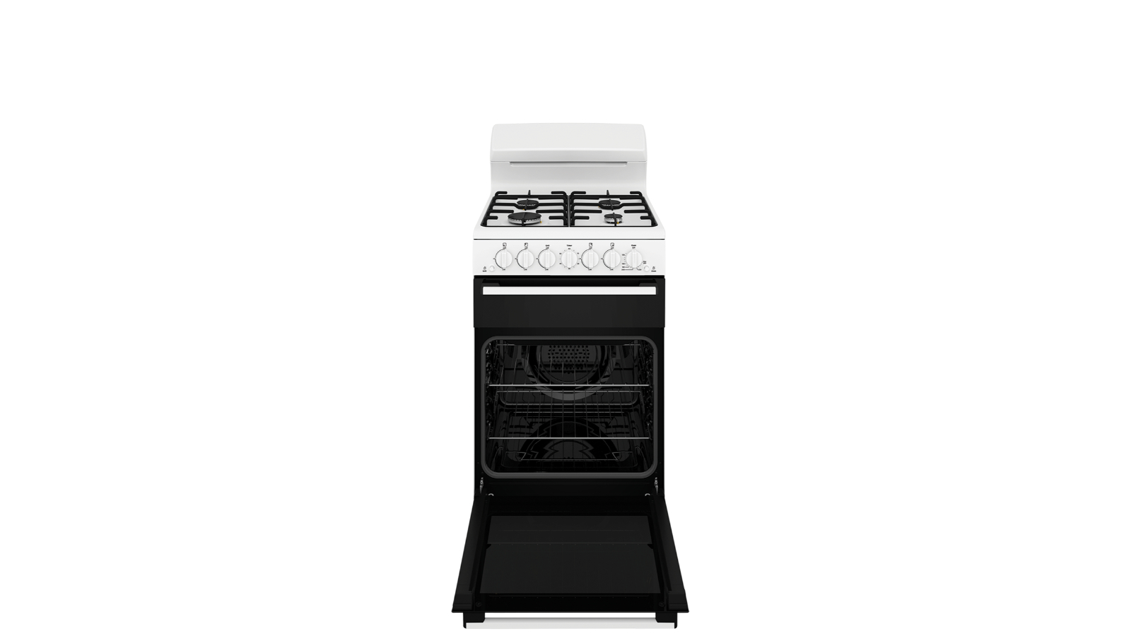 Westinghouse 54cm Gas Freestanding Cooker with Separate Grill - White ...