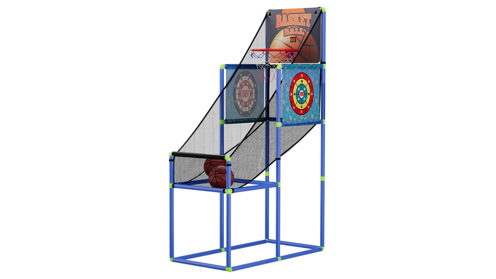 Hanna Goods Arcade Kids Basketball Hoop Shot Electronic Scorer 3 Game ...