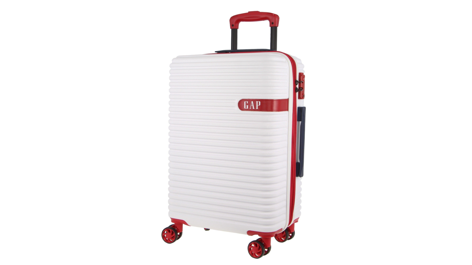 Gap 56cm Hard Shell 4-Wheel Cabin Suitcase - White | Harvey Norman