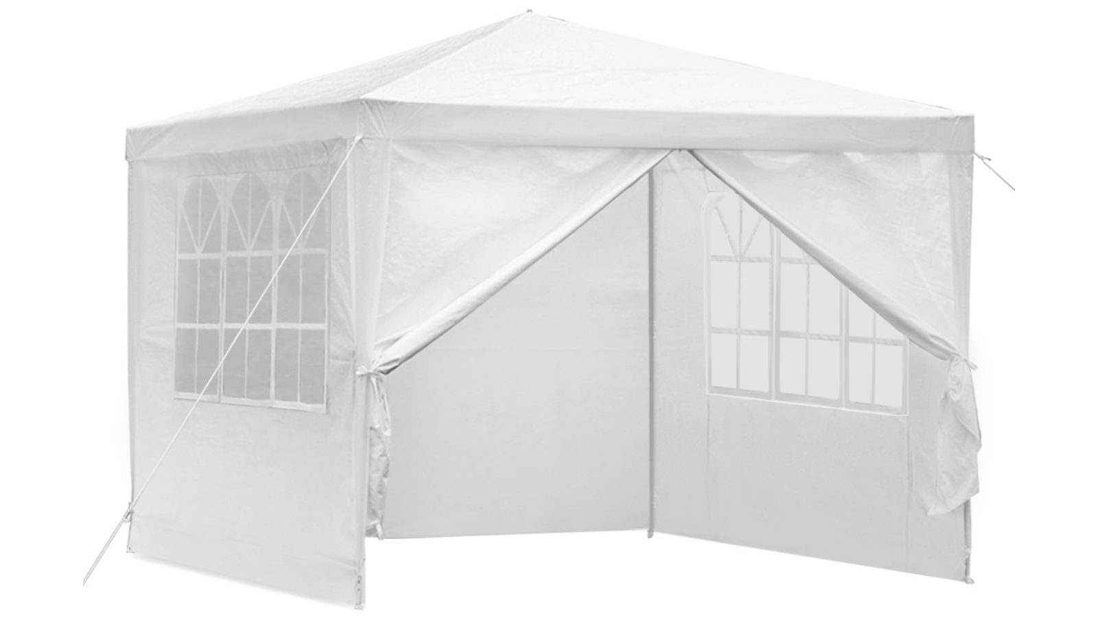 Instahut 4 Panel White Marquee Outdoor Gazebo - 3 x 3metre | Harvey Norman