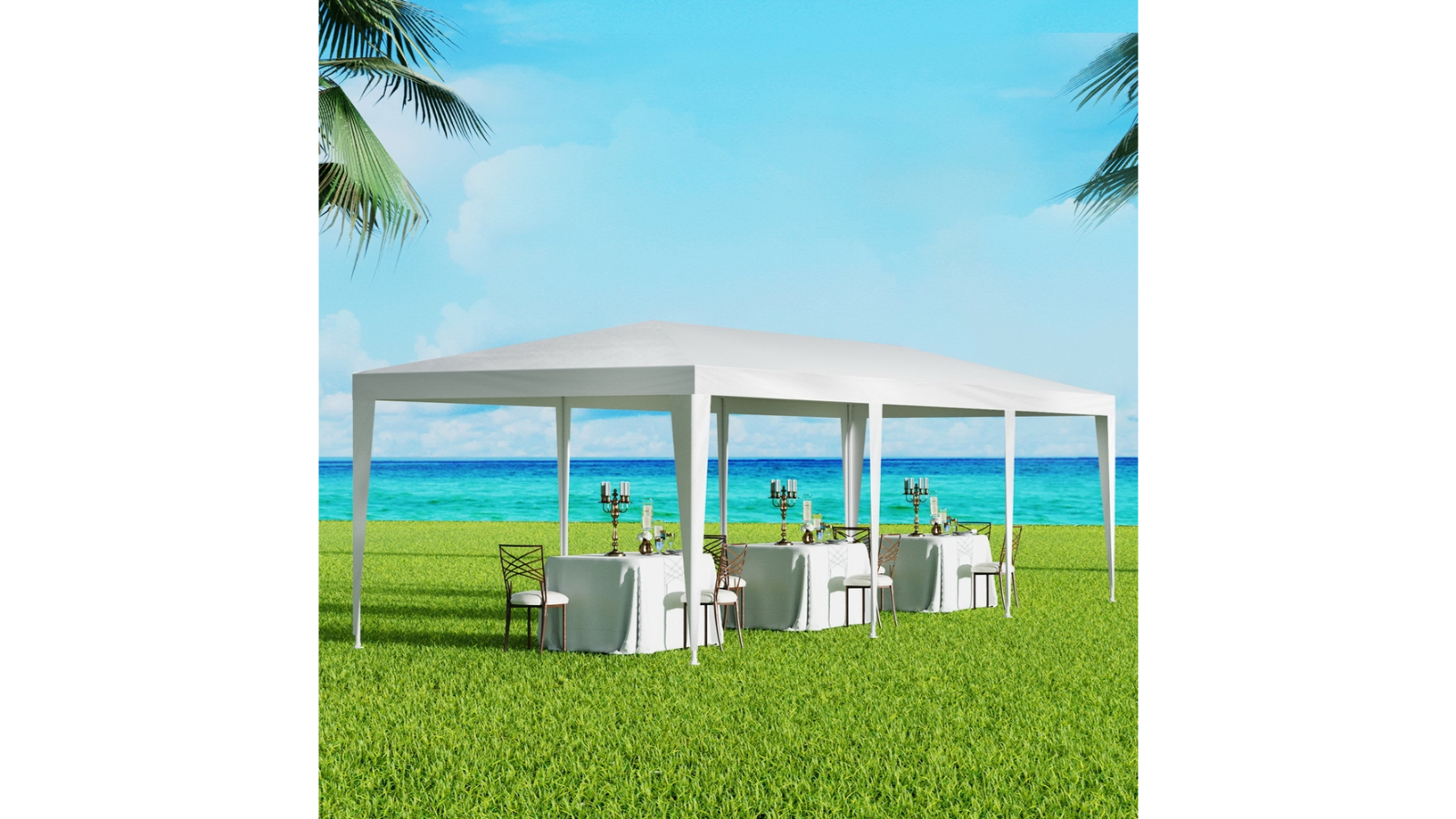 Instahut White Canopy Marquee Tent for Outdoor Event Gazebo - 3 x ...