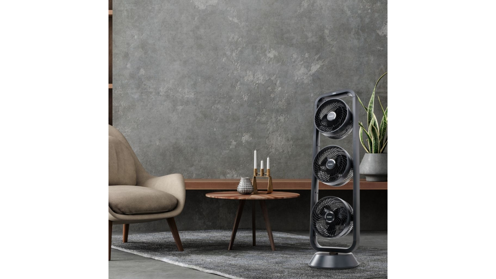 Goldair Triple Tower Fan - Black | Harvey Norman