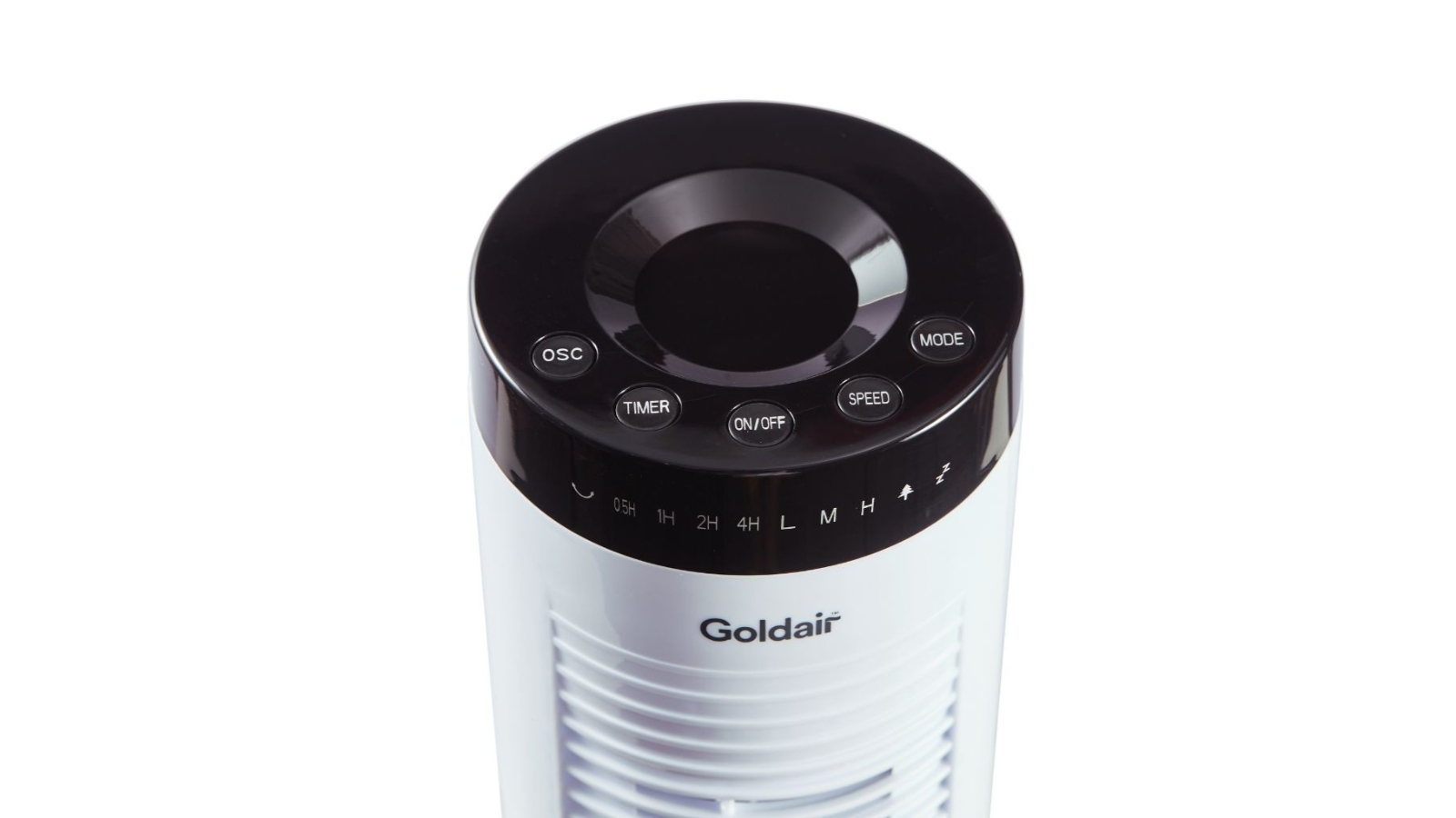 Goldair 81cm Tower Fan with Remote - White | Harvey Norman