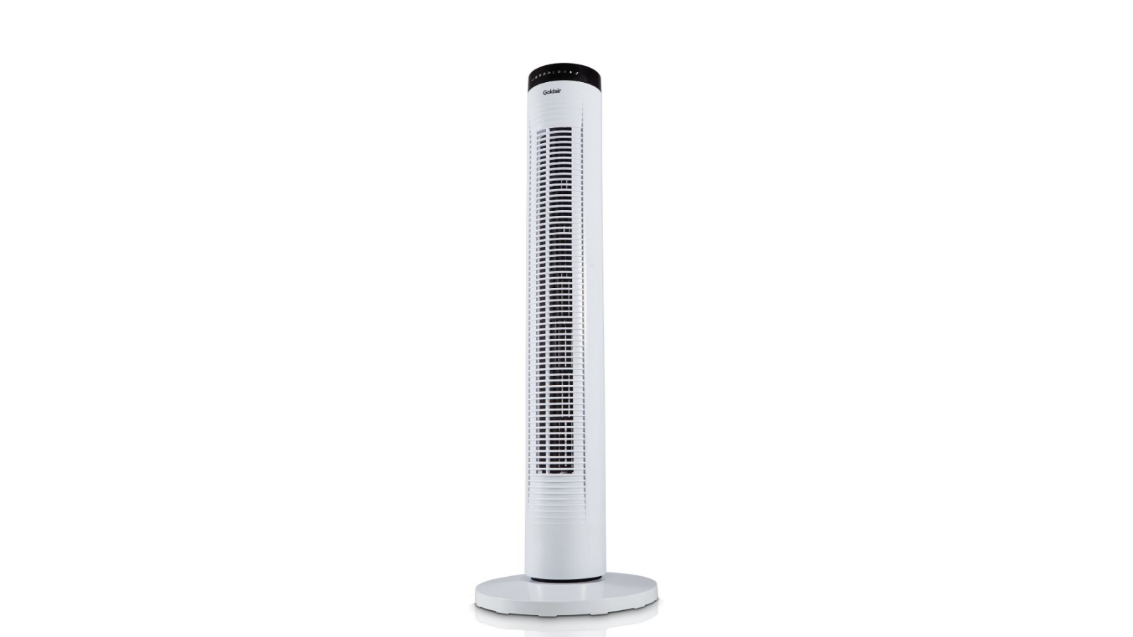 Goldair 81cm Tower Fan with Remote - White | Harvey Norman